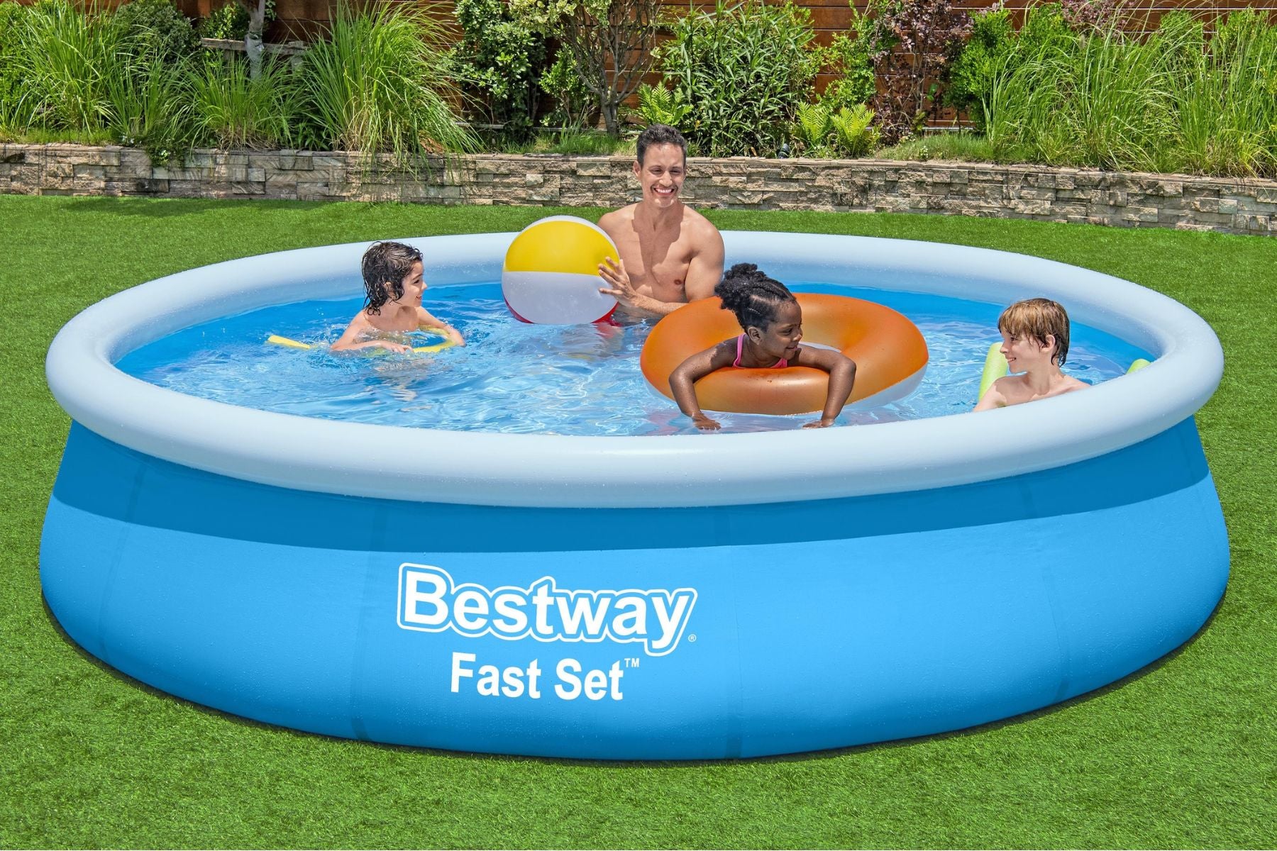 12ft Blue Round Inflatable Pool - Quick Setup - Bestway Store