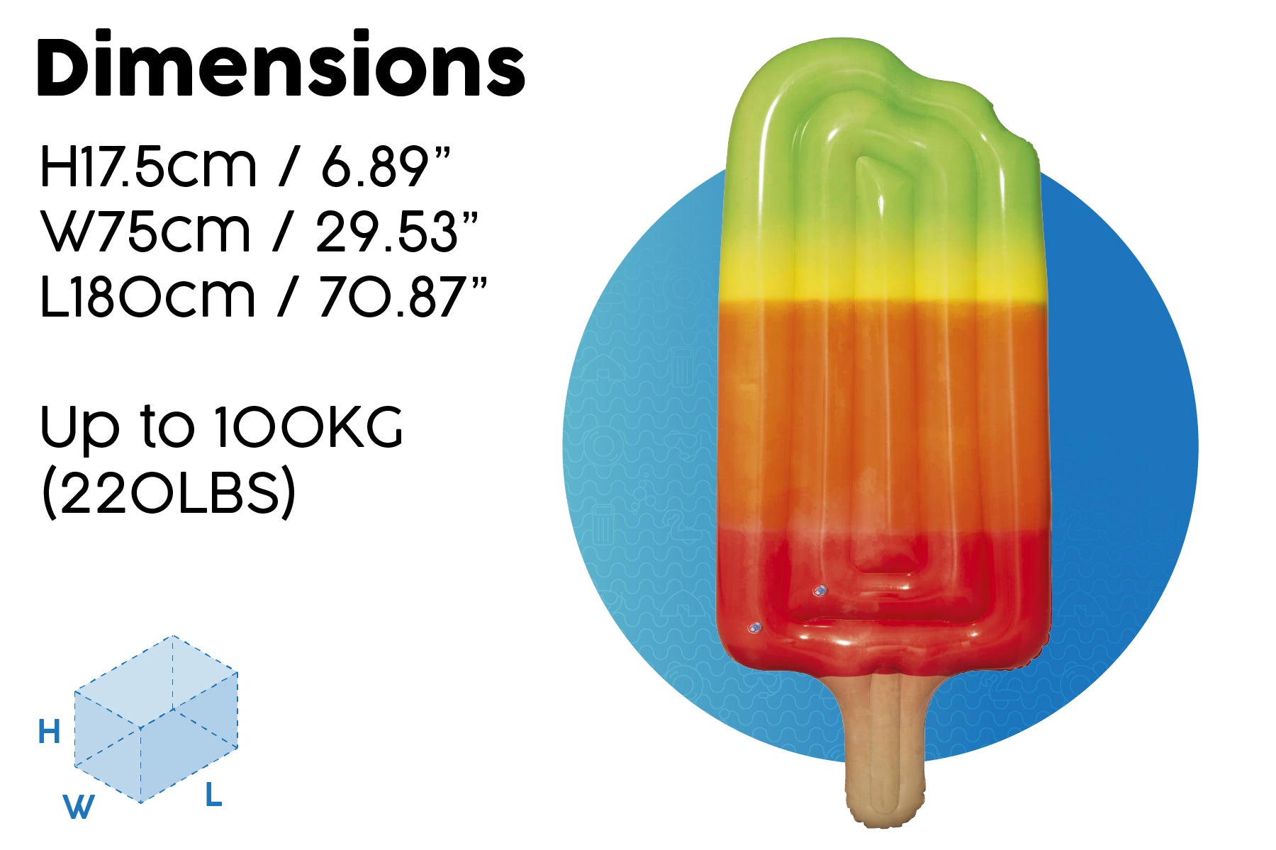 Summer Inflatable Ice Lolly Pool Float - Bestway Store